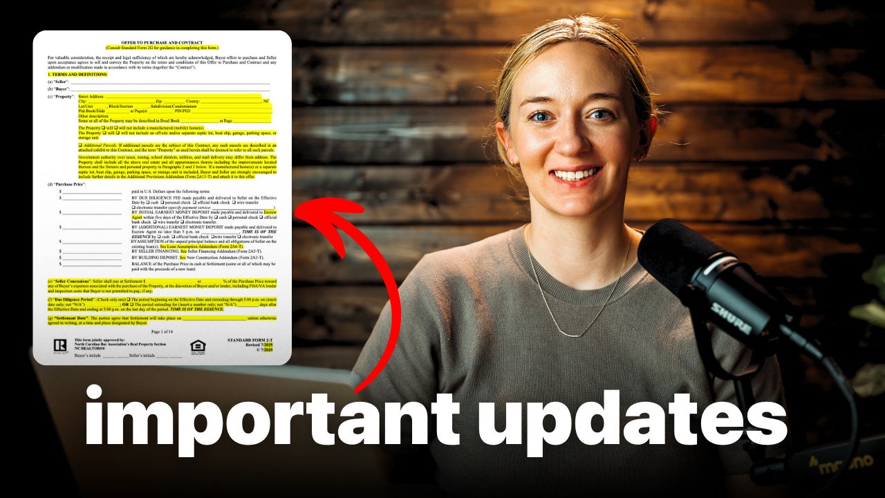 2025 North Carolina Real Estate Contract Updates: What Buyers and ...